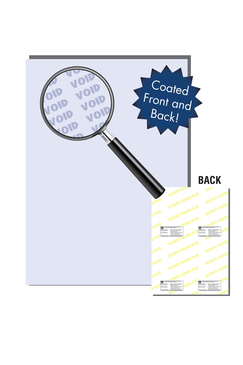 Security-Guard-Plus Coated Front and Back Security Paper (250 Sheets ...