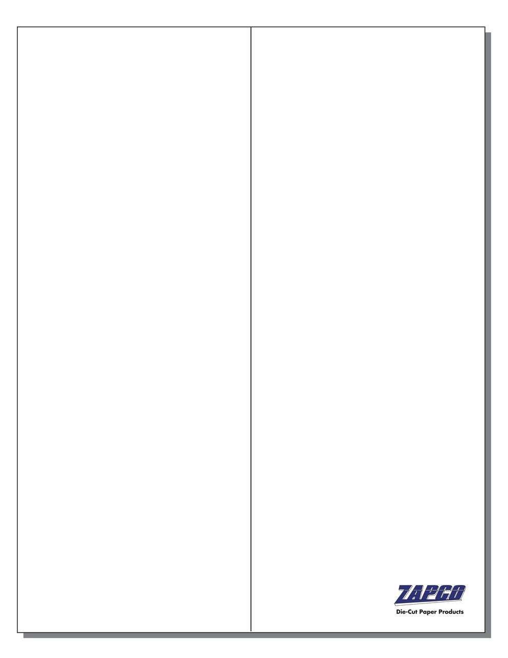 Item 1172 1-Up 4 1/4" x 11" Bi-Fold Mailer 8 1/2" x 11" Sheet(250 ...