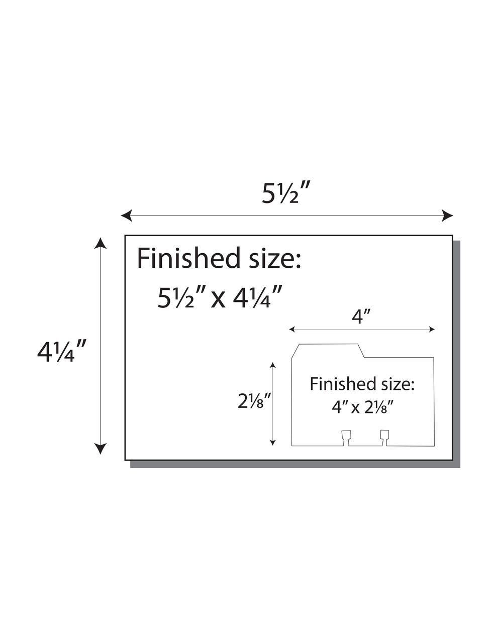Item 132: 2-up 5 1/2" x 4 1/4" Note Card with File Card 8 1/2" x 11 ...